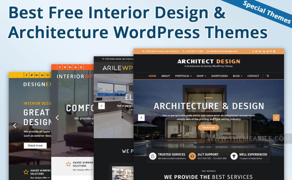 Best Free Interior Design & Architecture WordPress Themes